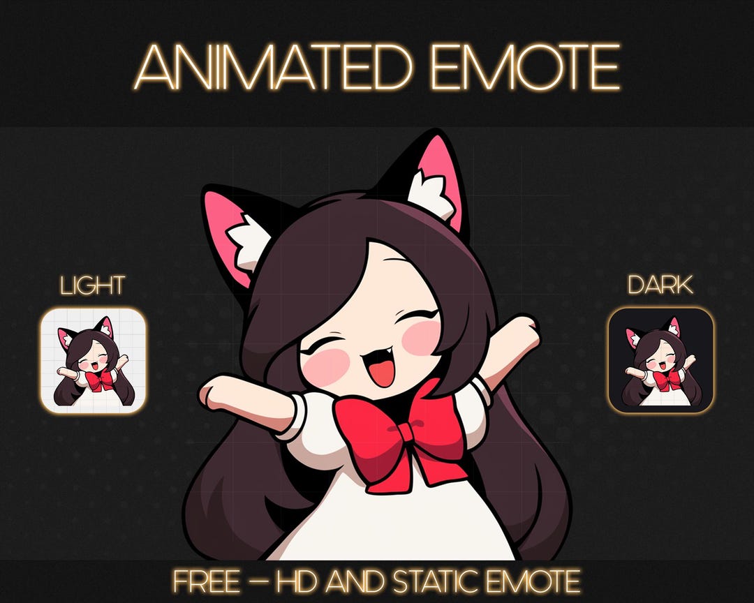 HAPPY RUNNING GIRL Animated Emotes Designed for Twitch, Discord, Subs ...