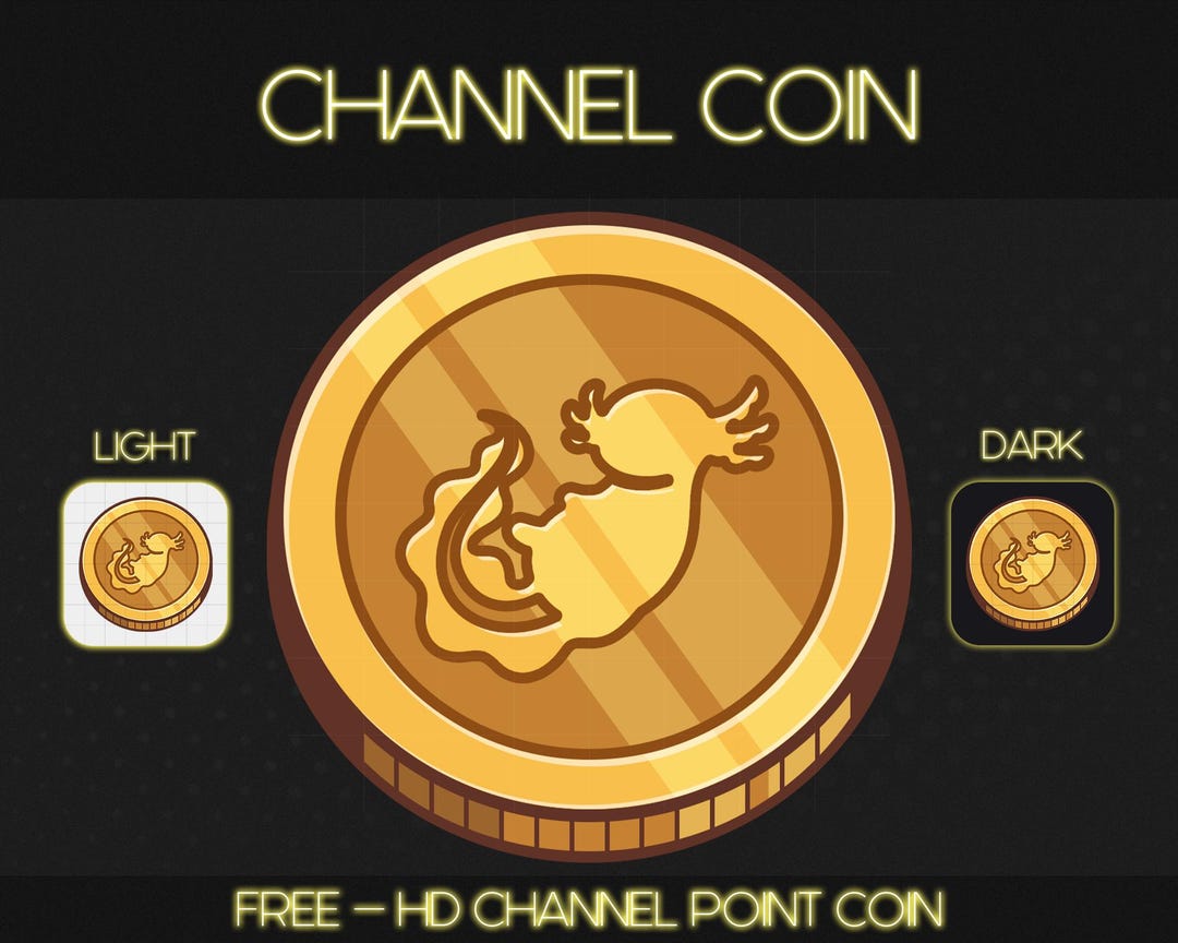 AXOLOTL GOLD COIN [ Channel Coin ], Png Format, Asset for Content ...