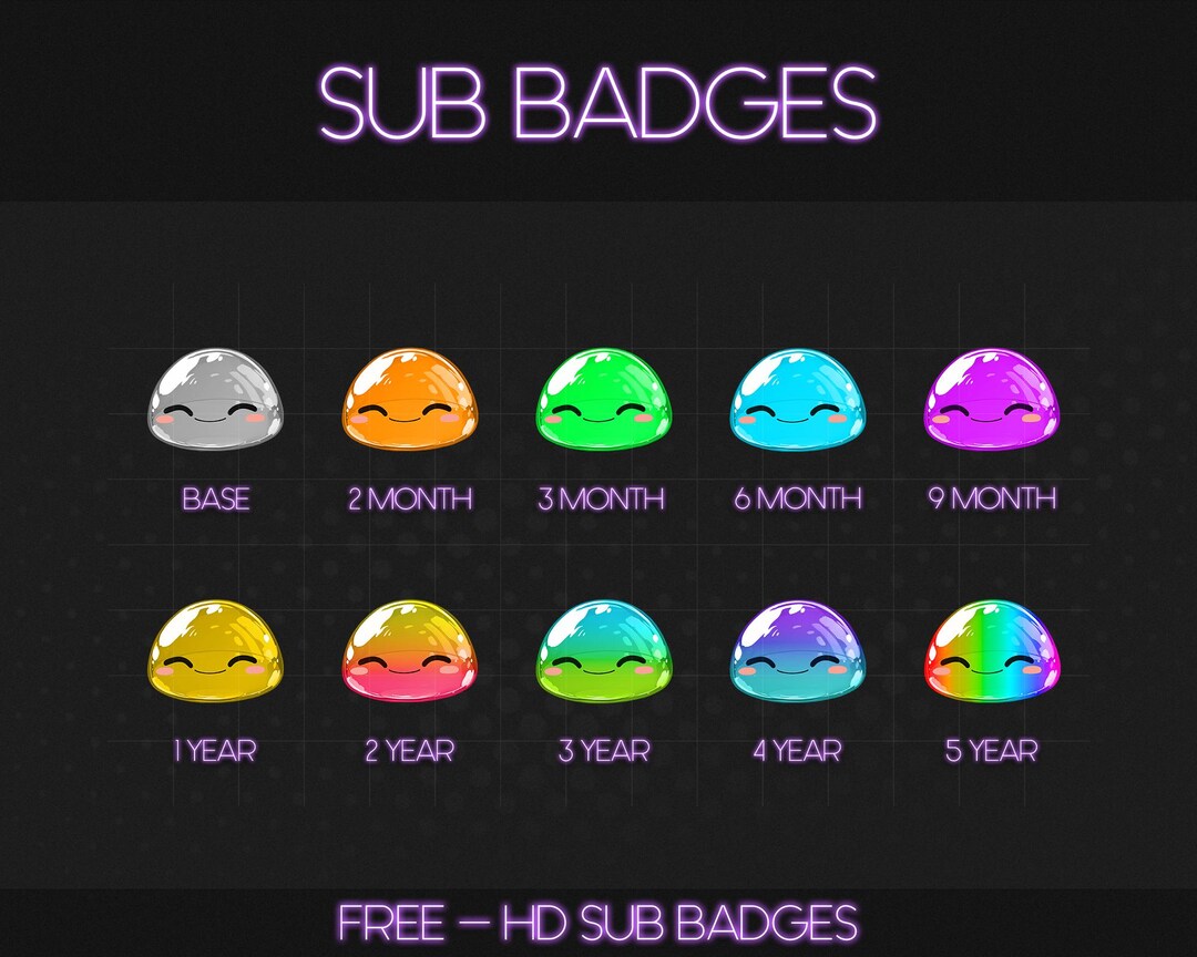 CUTE LITTLE SLIME [ Subscriber Icon ], Png Format, Asset for Content ...