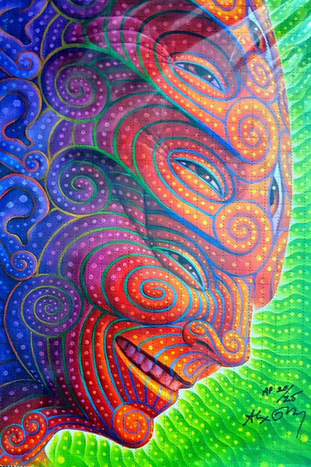 RARE, Alex Gray Shpongled Blotter Art AP 25 of These Were Signed This ...