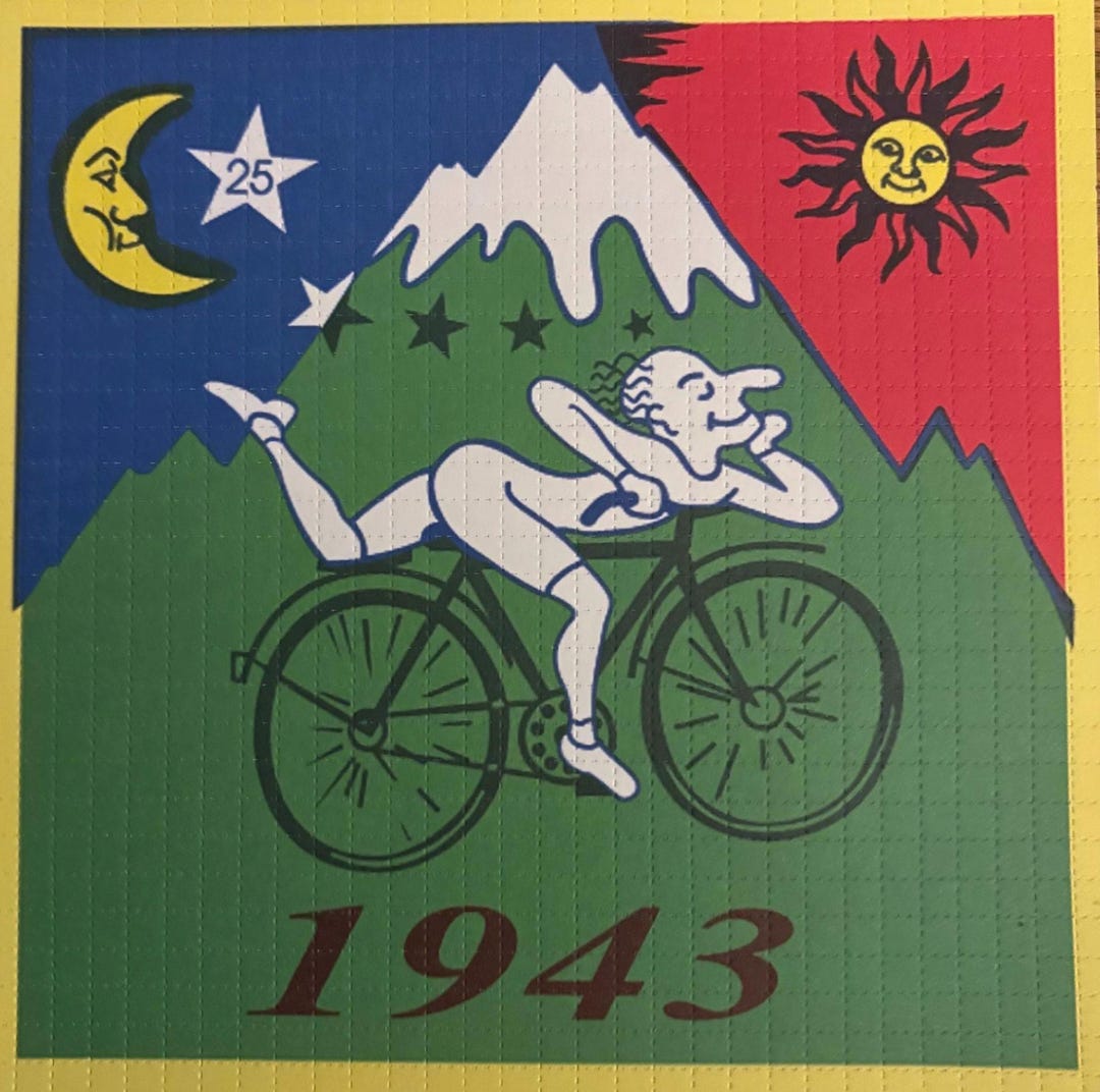 Original Paul Guest Full Panel Bycicle Day Blotter. Circa 2004 - Etsy