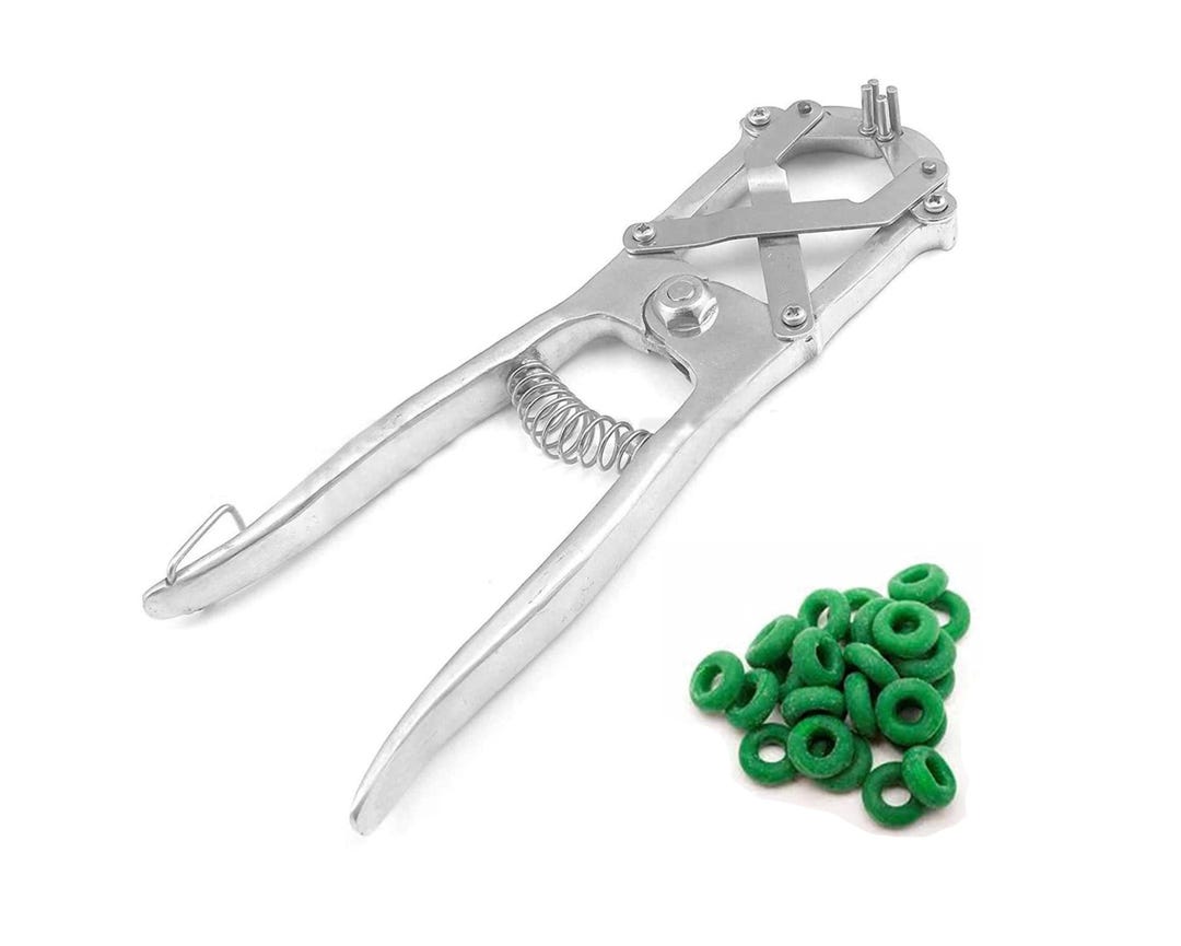 Sheep and Cattle Marking Ring Applicator Castration Pliers, Stainless ...