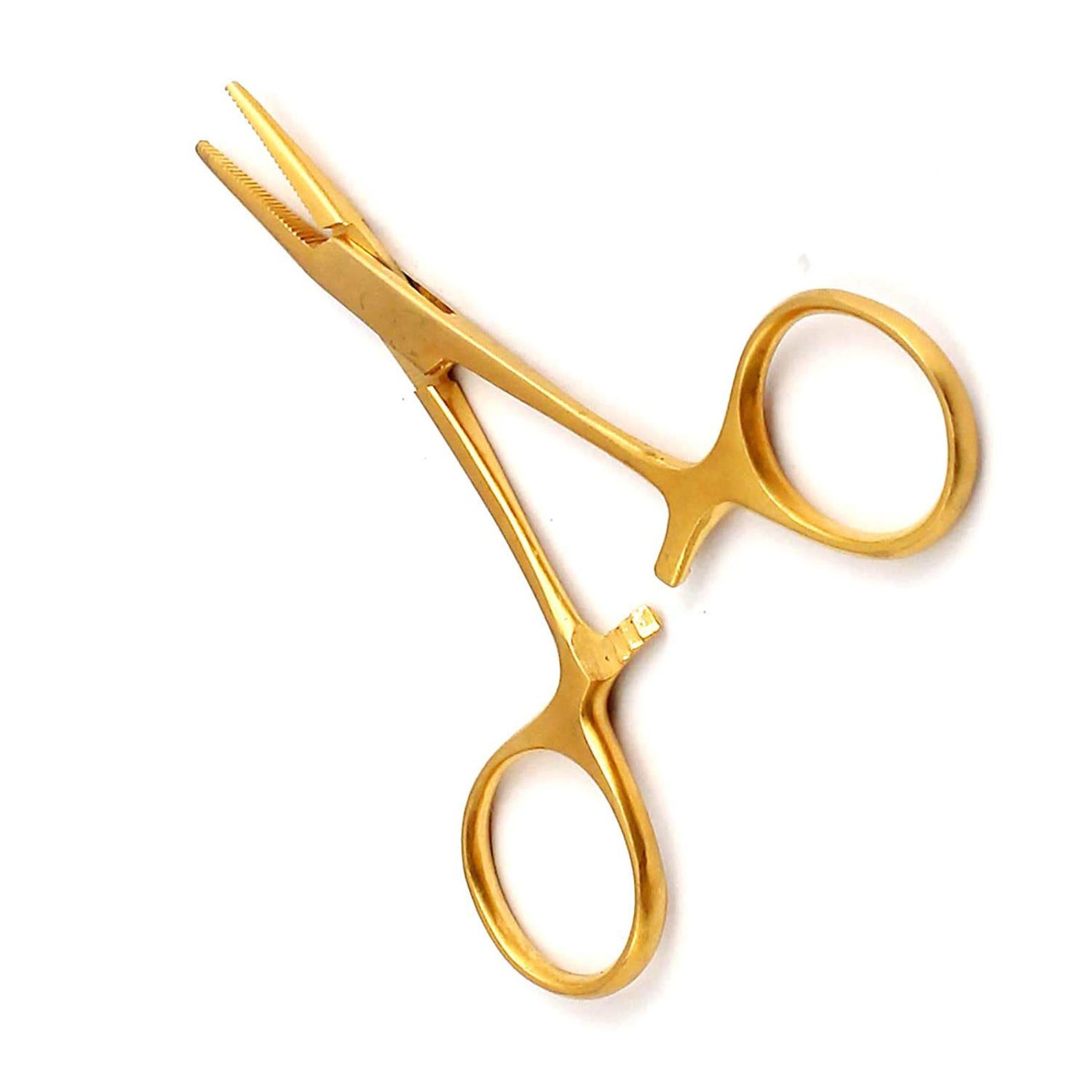 Hemostat for Dollmaking 1pc Forceps 3.5" Straight , Serrated Tips Ideal ...