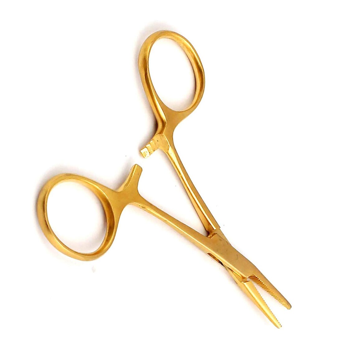 Hemostat for Dollmaking 1pc Forceps 3.5" Straight , Serrated Tips Ideal ...
