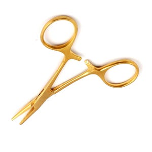 Hemostat for Dollmaking 1pc Forceps 3.5" Straight , Serrated Tips Ideal ...