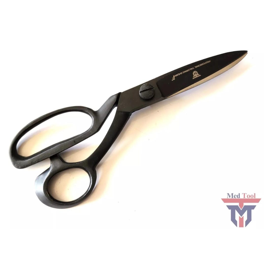 Stainless Steel Heavy Duty Black Color Handle 8'' Dress Making Tailor ...