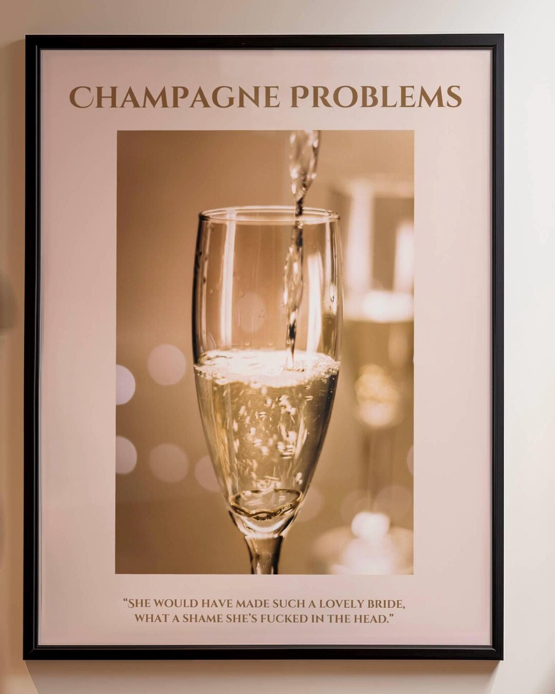 Taylor Swift Poster, Swiftie Wall Art, Champagne Problems Poster ...