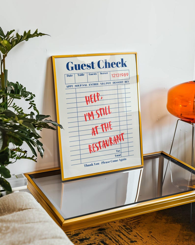 Taylor Swift Inspired Guest Check Poster, Trendy Swiftie Wall Art ...