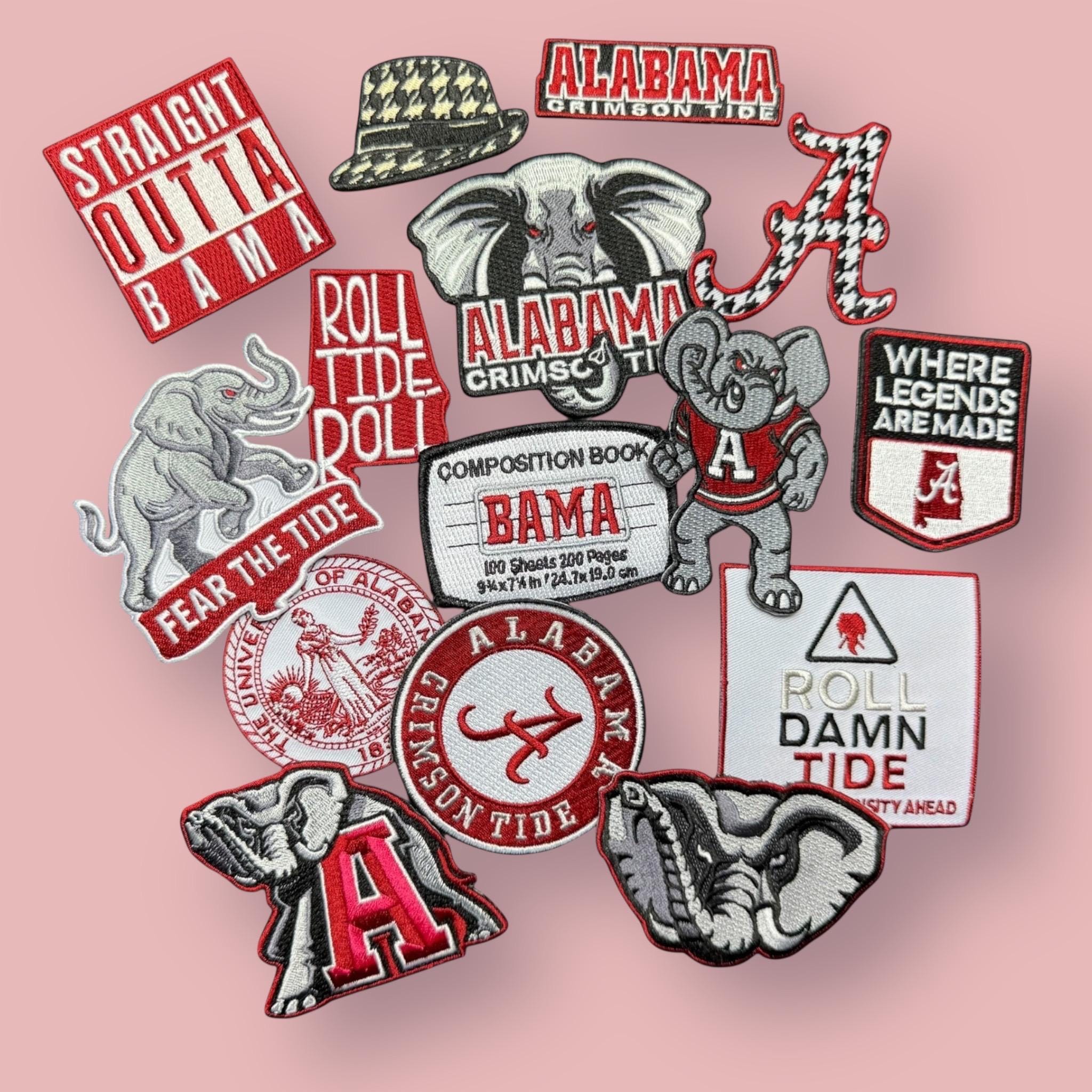 Alabama Crimson Tide Patch Pack - Etsy