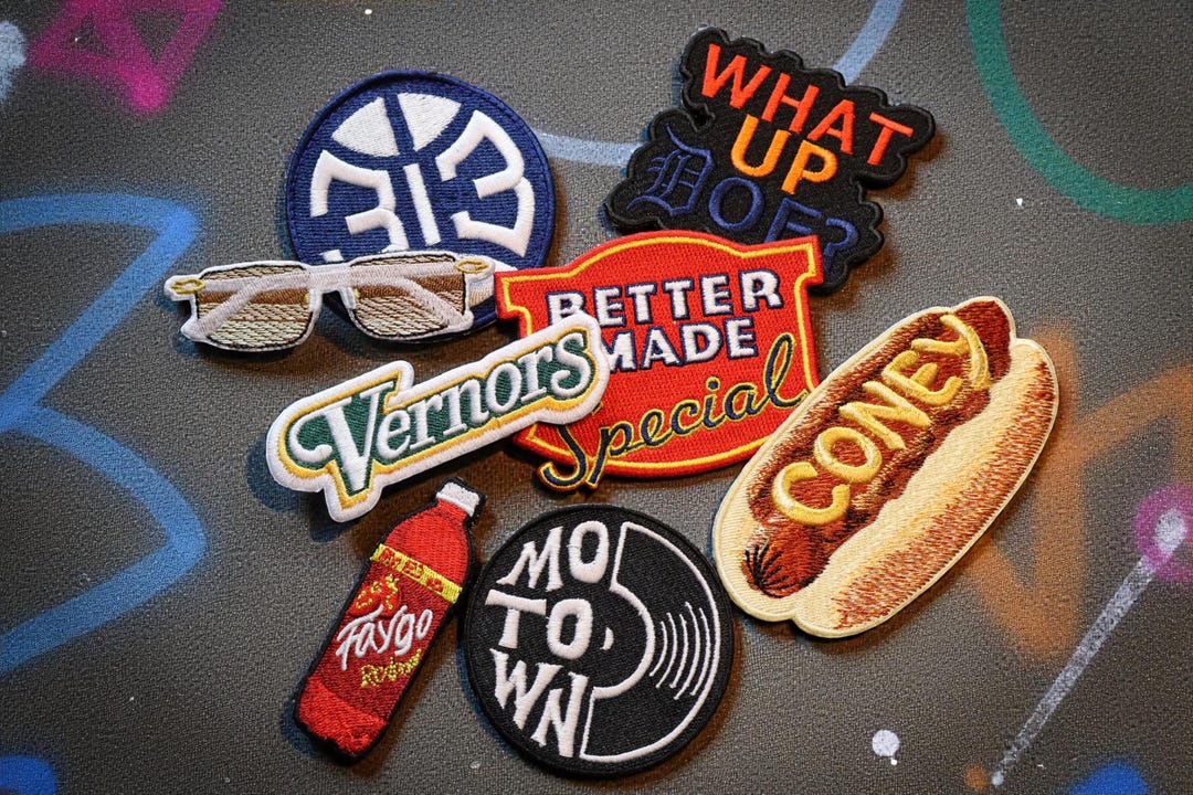 313 Detroit Variety Patch Pack - Etsy