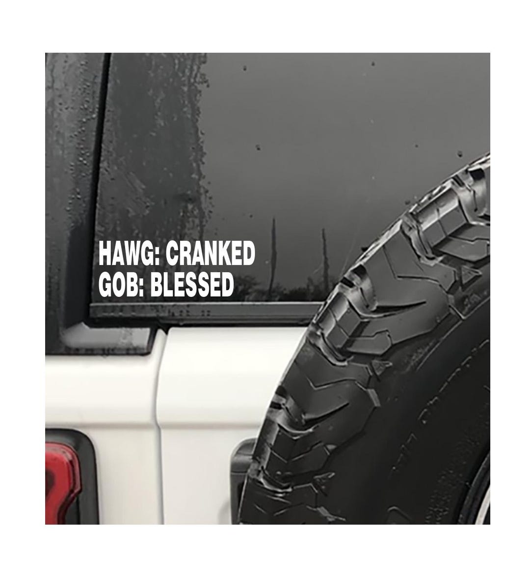 Hawg Cranked Gob Blessed Vinyl Decal Car Bumper Truck Window Laptop ...