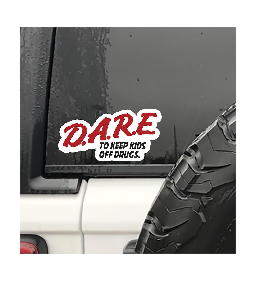 Dare Decal Car Bumper Truck Window Laptop Sticker Funny Prank Joke Cool ...