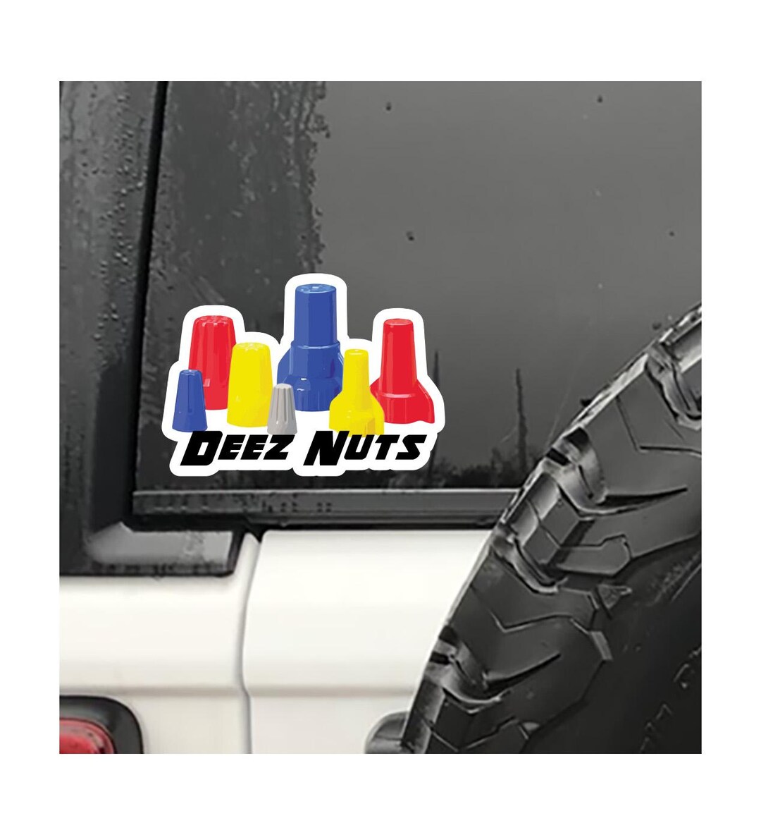 Deez Nuts Printed Decal Car Bumper Truck Window Laptop Sticker Funny ...