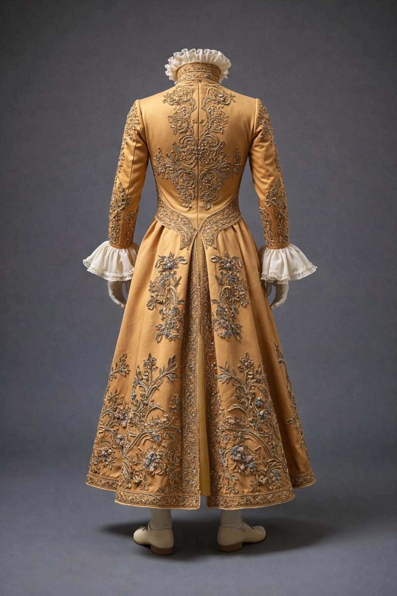 18th Century Rococo Men's Coat: Gold Embroidered Nobleman Costume - Etsy