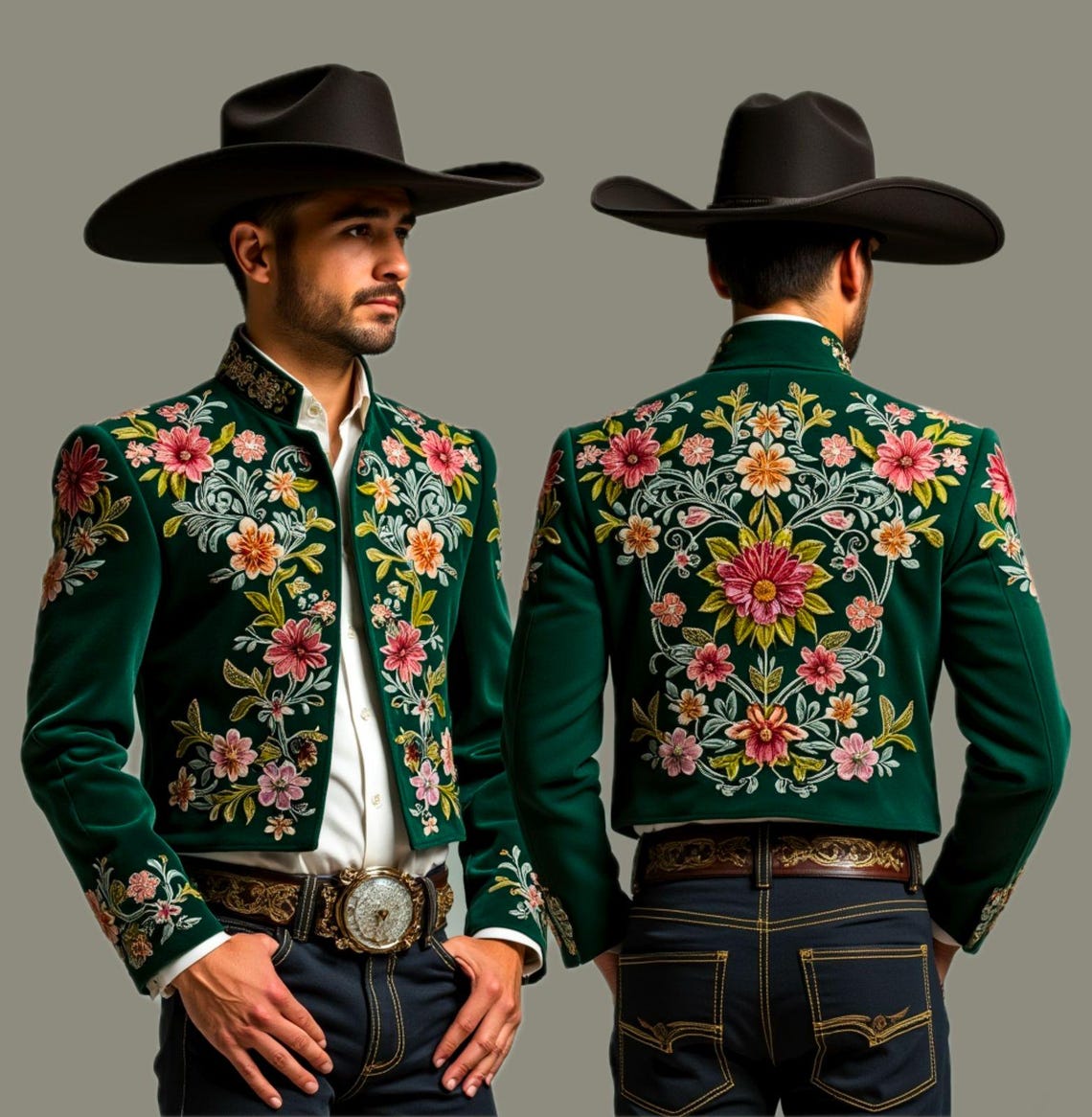 Customized Green Velvet Matador Men Bull Fighter Costume Spanish ...