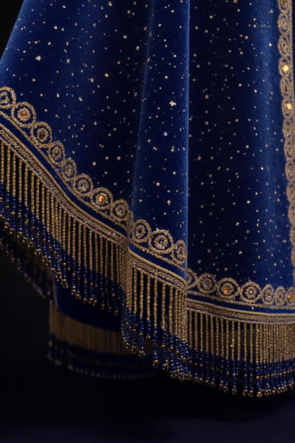 Royal Blue Velvet Hooded Cape | Gold Star Embroidery, Medieval Cloak - Etsy