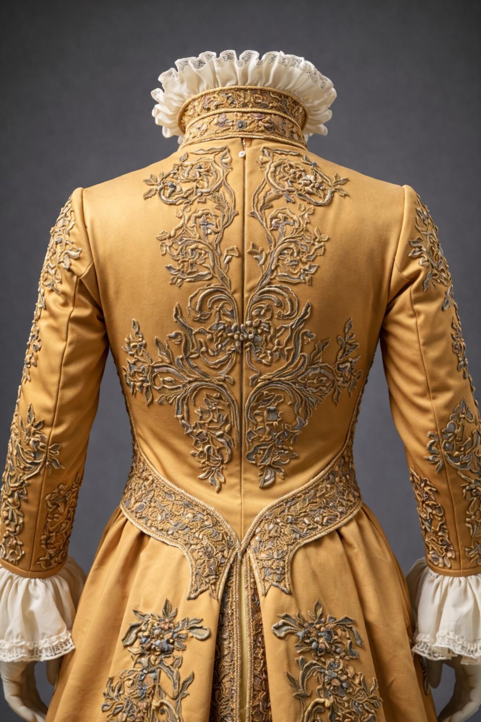 18th Century Rococo Men's Coat: Gold Embroidered Nobleman Costume - Etsy