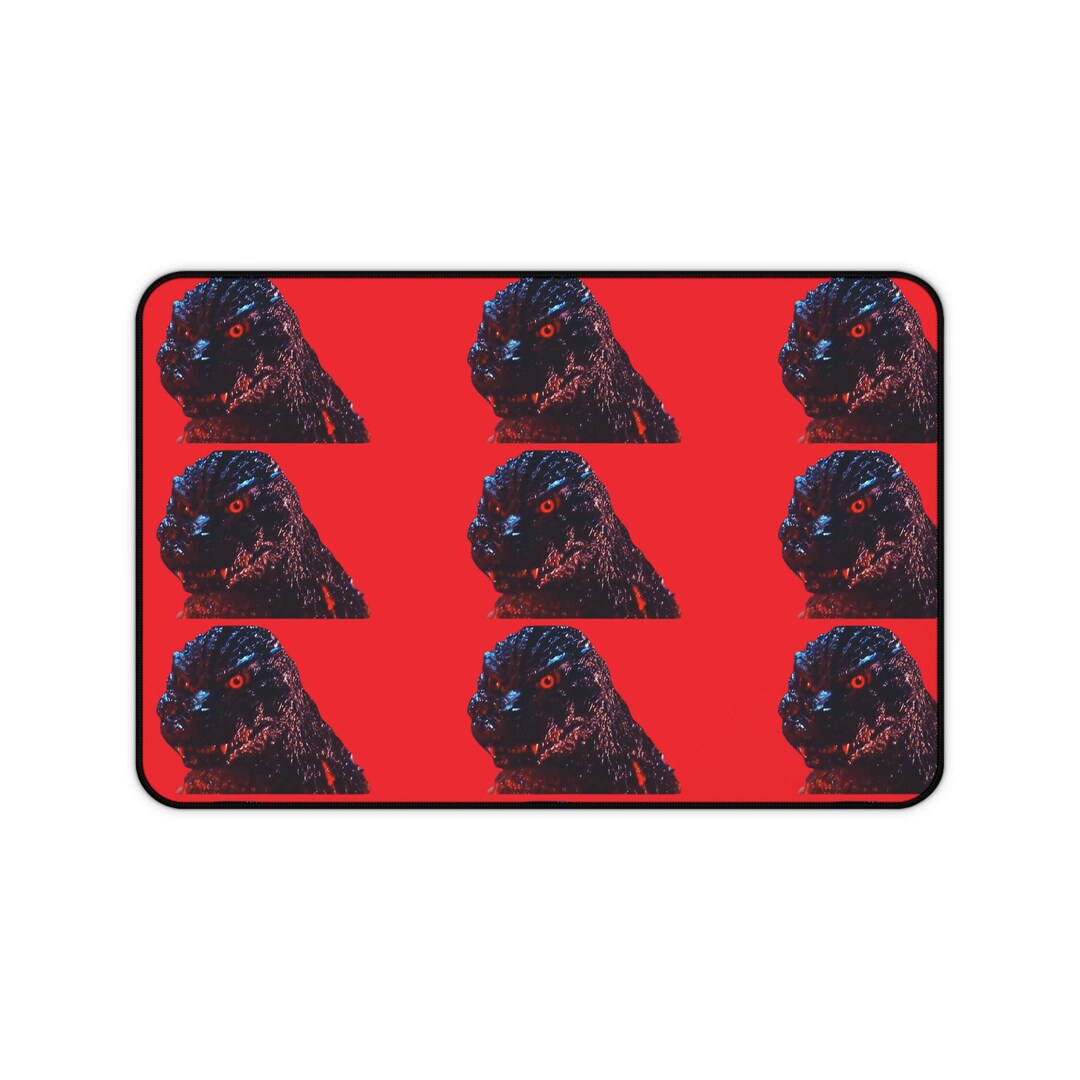 Godzilla 1995 Desk Mat Vivid Red Monster Design Inspired Mat - Etsy