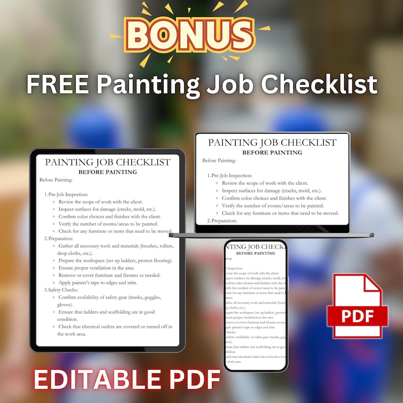 Custom Painting Contract Template for Small Businesses | Editable ...