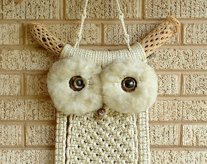 Vintage Macrame Owl - Etsy
