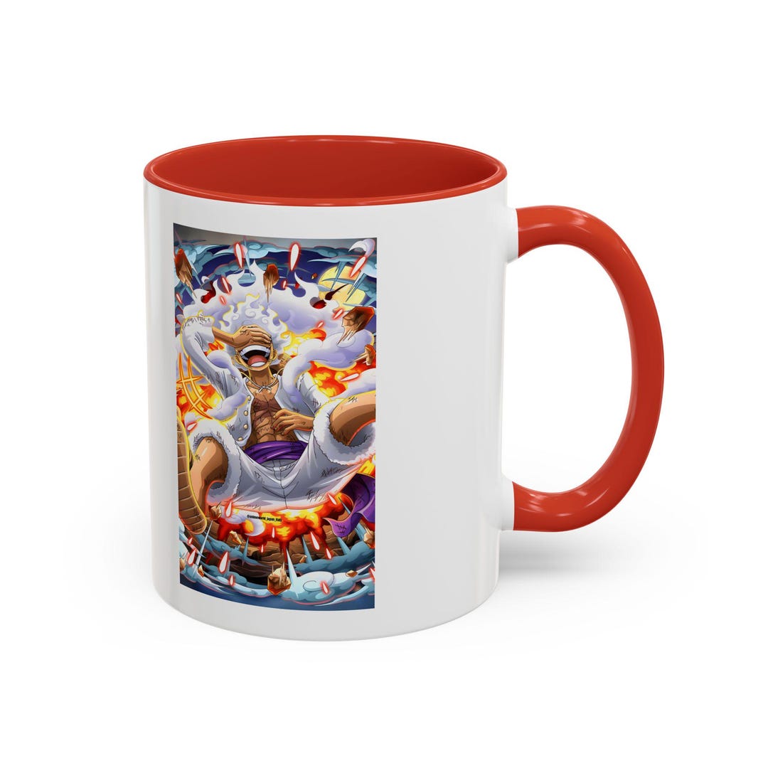 Mug, Luffy Gear 5 Coffee Cup, One Piece Anime Tea Mug, Straw Hat Pirate ...