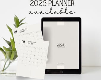 2025 Printable Daily Weekly Monthly Planner | A4 & Letter Size ...