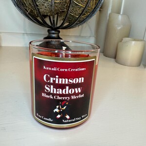 Shadow the Hedgehog - Crimson Shadow - Black Cherry Merlot Soy Candle ...