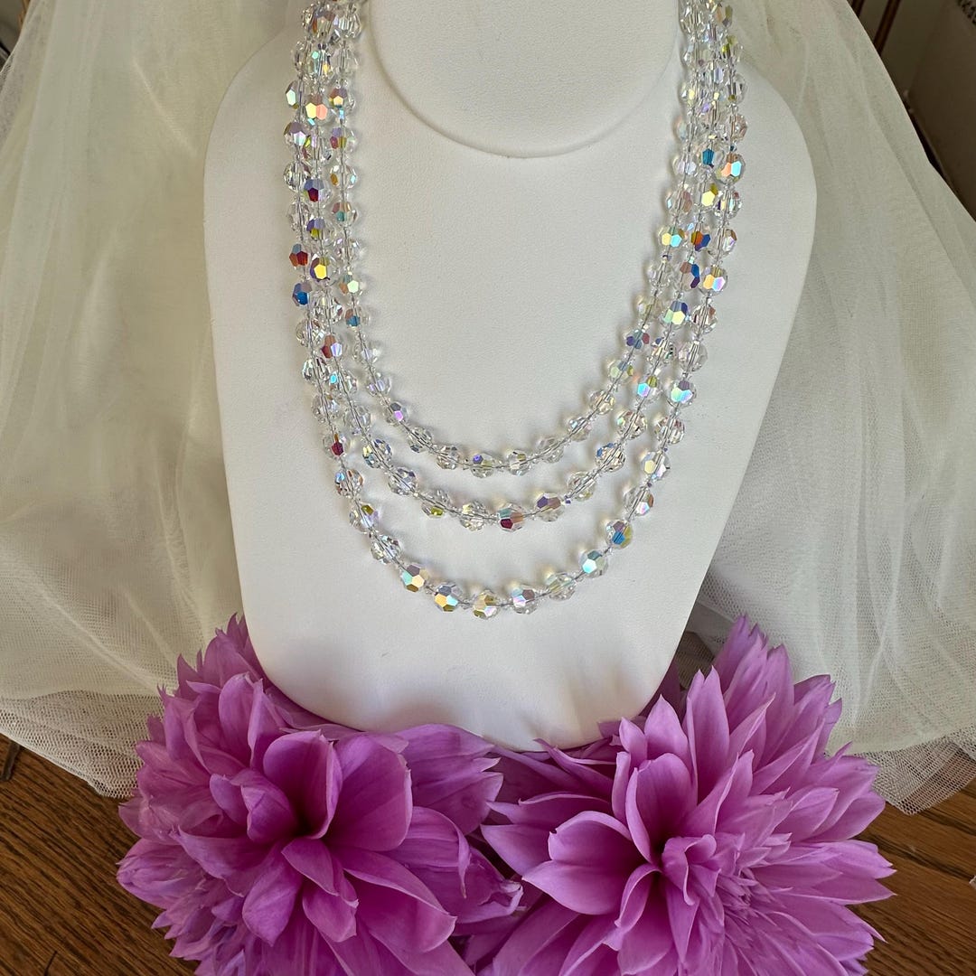 Limited Editions- Swarovski Crystal Round Necklaces / 4 Bead Options ...