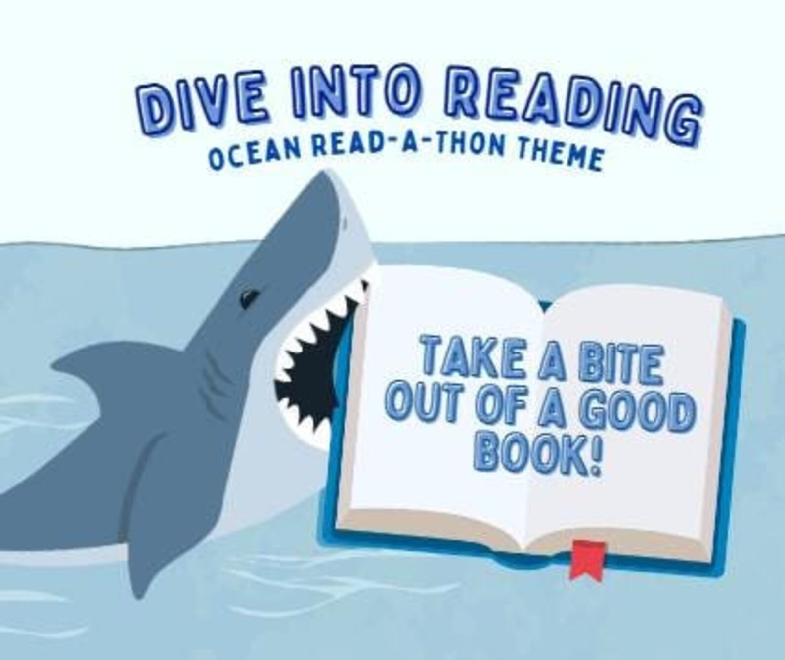 Ocean Themed Reading Fundraising Campaign! Dive Into Reading! - Etsy