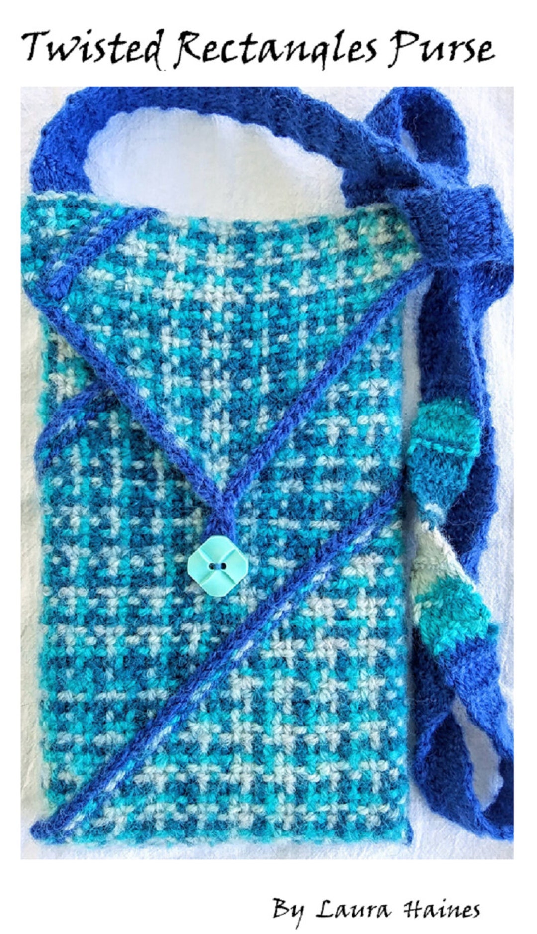 Twisted Rectangles Purse, Printed Weaving Pattern - Etsy
