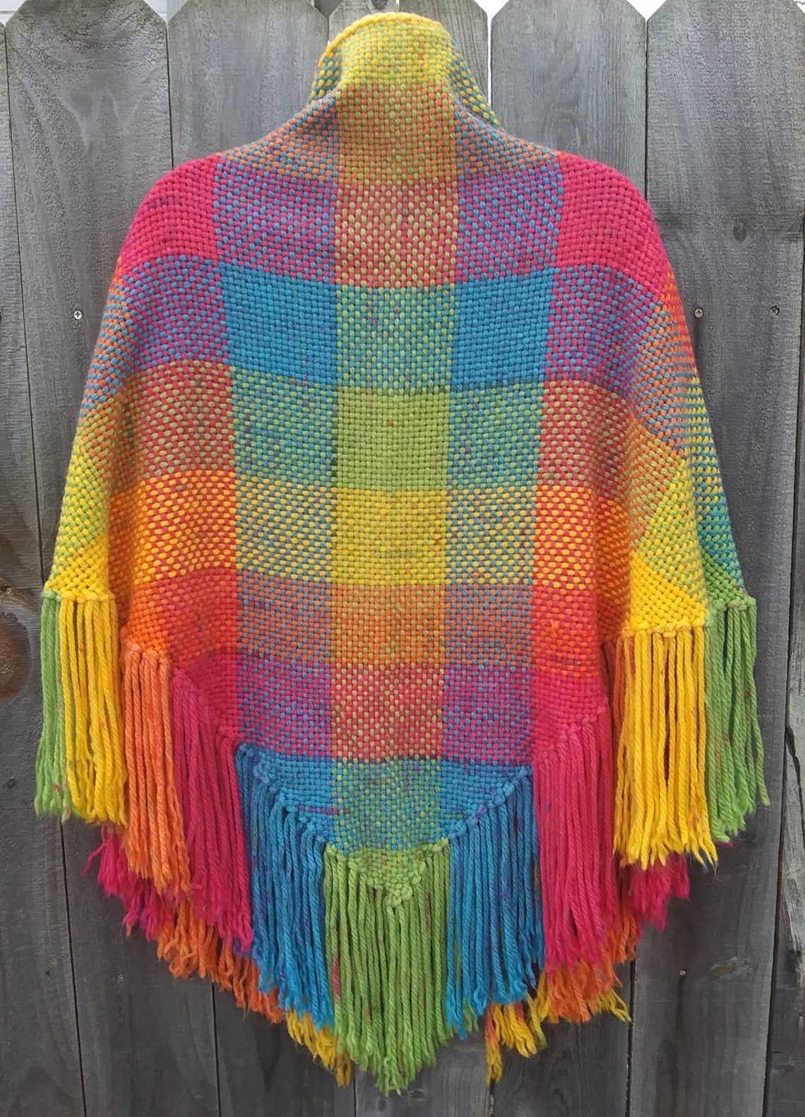 Rainbow Shawl, Hand Woven, Super Soft - Etsy
