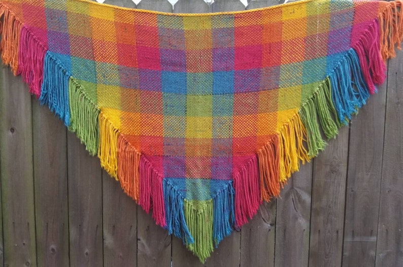 Rainbow Shawl, Hand Woven, Super Soft - Etsy