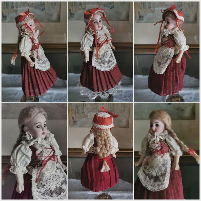 Antique Bisque Doll Simon Harbic Heidi 20cm - Etsy
