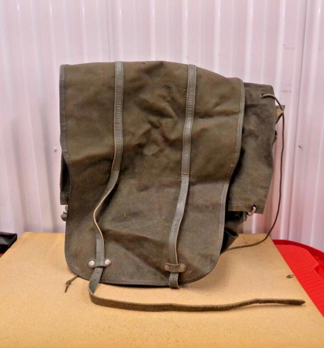 Swiss Army Sattler Backpack Salt and Pepper Military Leather Canvas ...