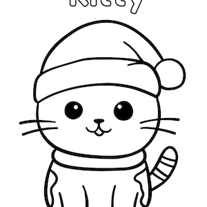 Christmas Coloring Pages/ Preschoolers Todder/ Color Santa Coloring ...