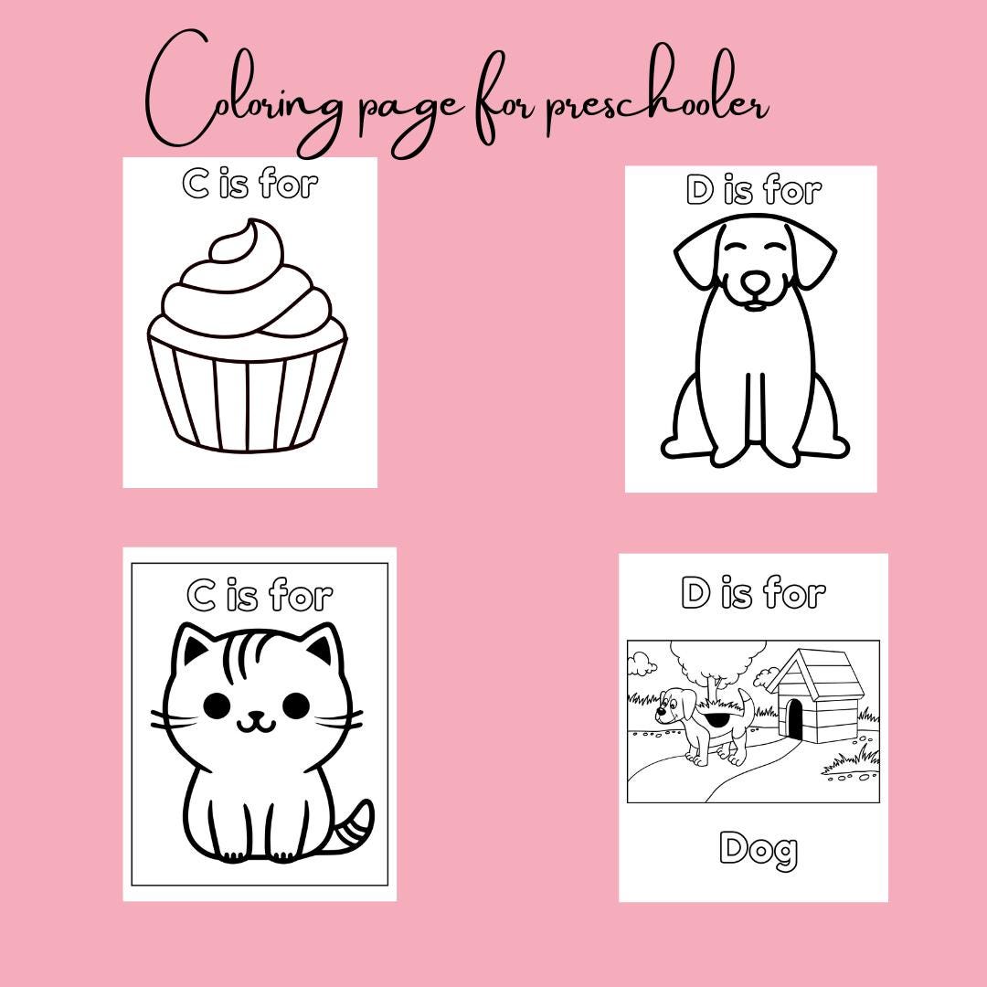 Coloring Page for Preschoolers Alphatbet Coloring Pages ABC Coloring ...