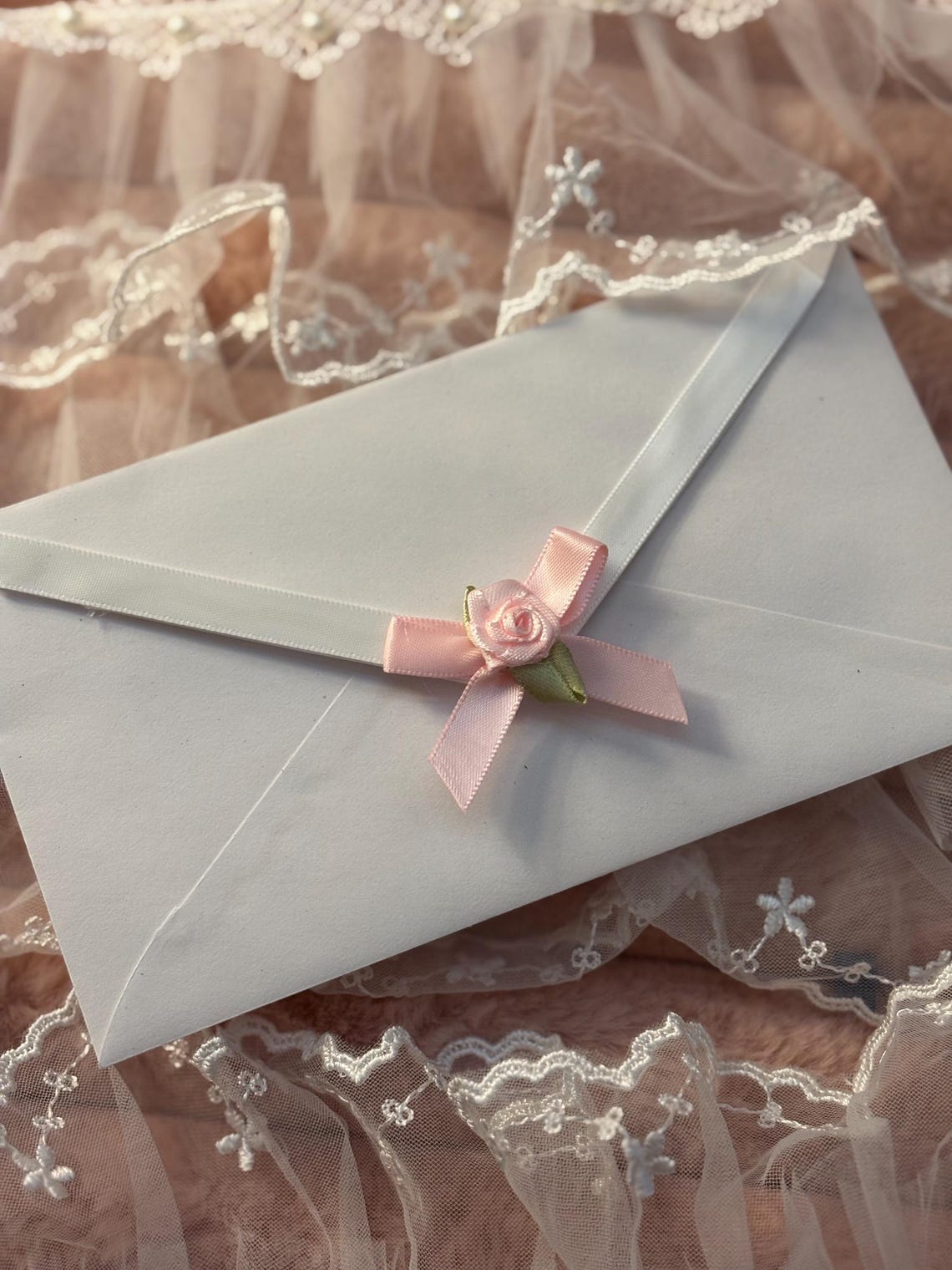 Pink Floral Lace Decorative Envelopes - Etsy