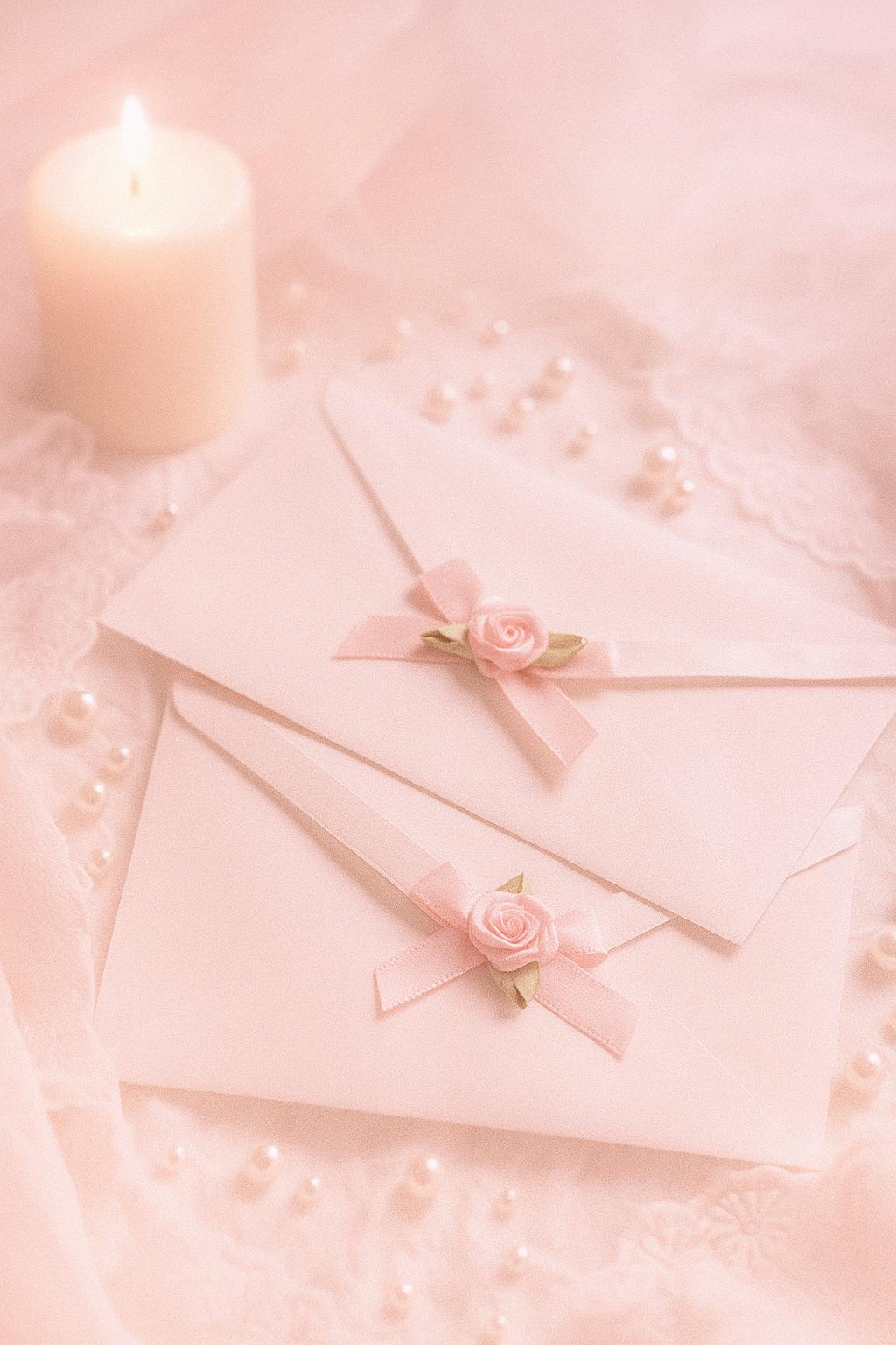 Pink Floral Lace Decorative Envelopes - Etsy