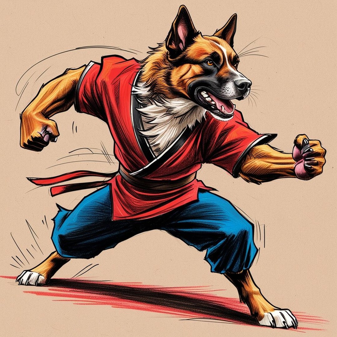 Shepherd Pet Portrait Shepherd Illustration Shepherd Wall Art Hand ...