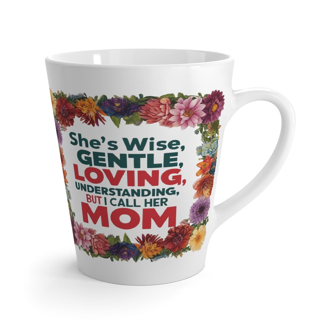 Latte Mug Mom Mother Mama Mommy C-style Handle Coffee Cup Gift for Moms ...