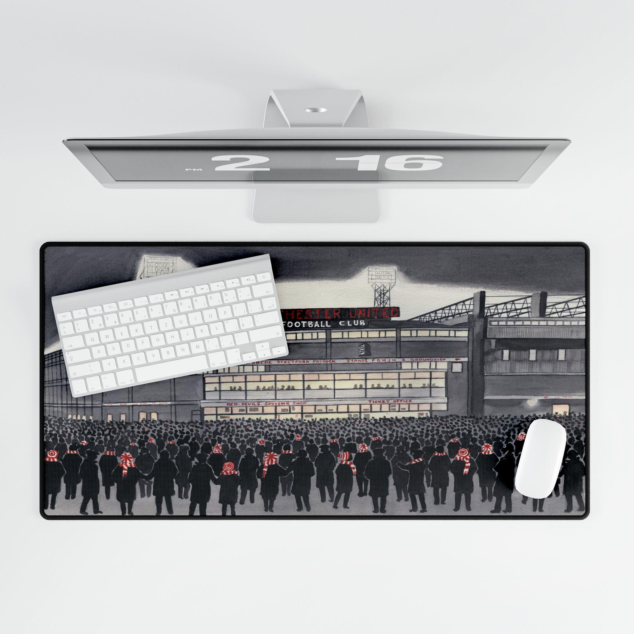 Manchester United Themed Gift Large Desk Mat Gift for Dad Nostalgic Man ...