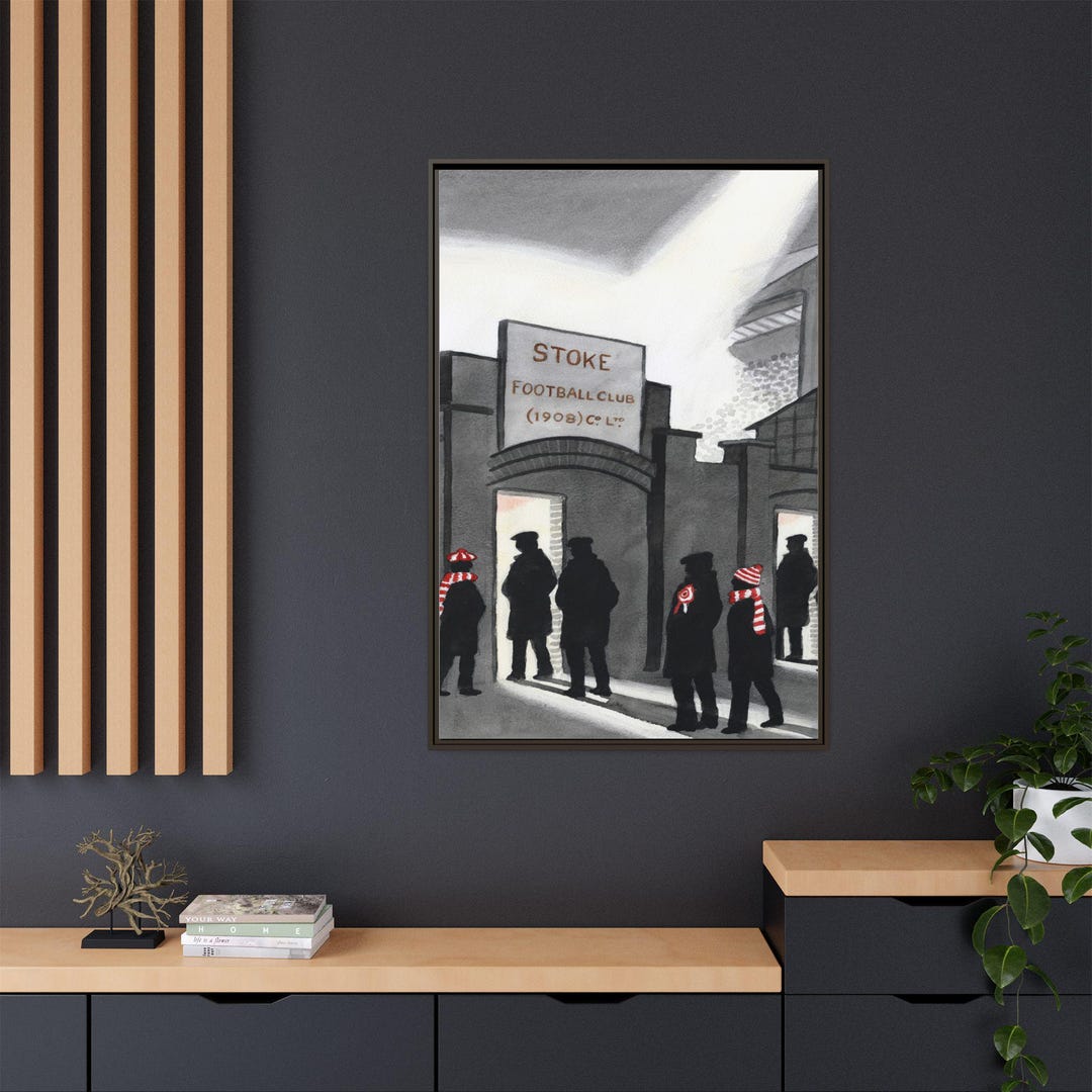 Stoke City Victoria Ground Boothen End Picture for Him Stoke Wall Art ...