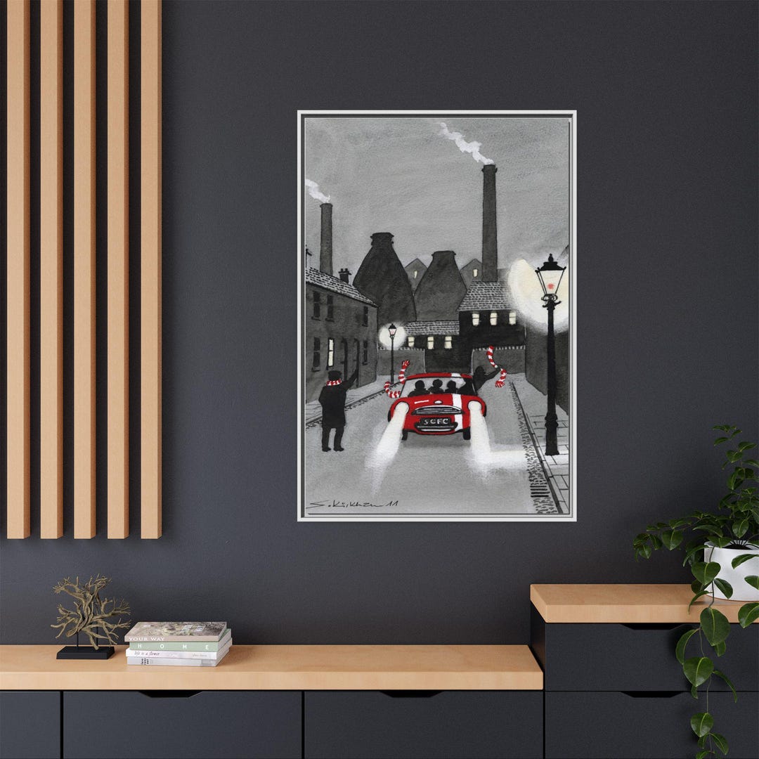 Stoke City Wall Art Birthday Gift for Him Stoke FC Artwork for Office ...