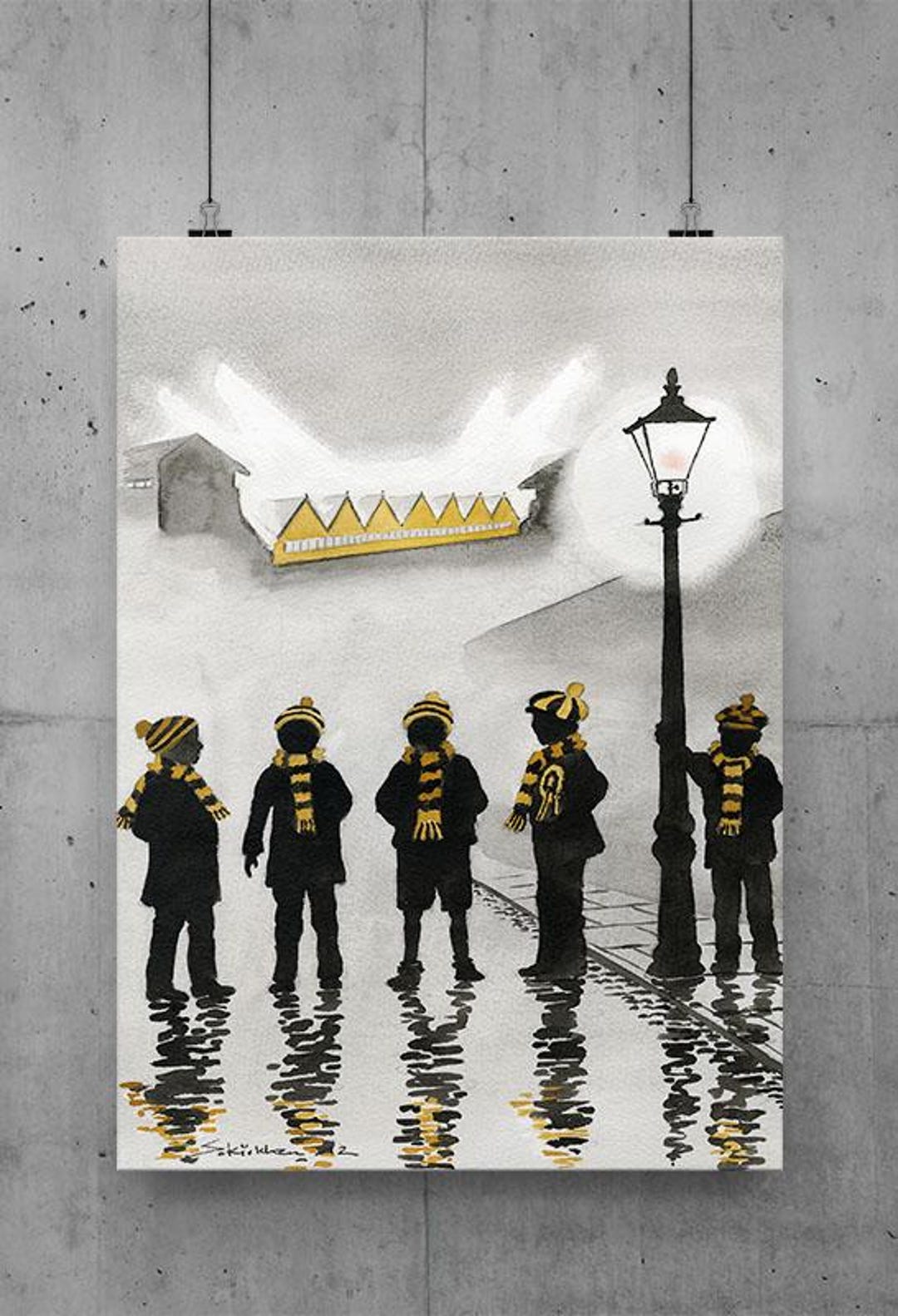 Wolverhampton Wanderers FC Wall Art Birthday Gift for Him Wolves FC ...