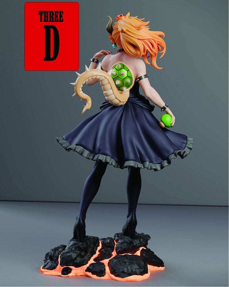 Bowsette Mario 3D STL File - Etsy