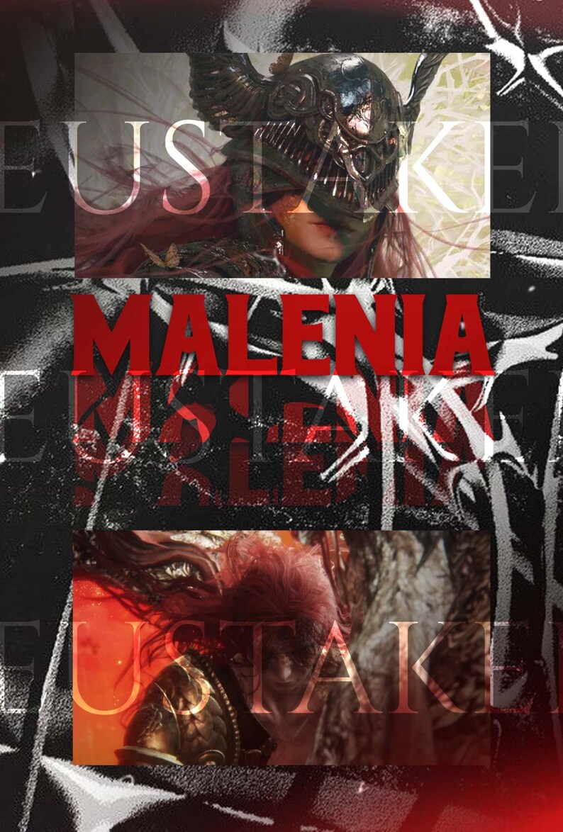 Poster Elden Ring: Malenia, Malenia Blade of Miquilla, Dark Souls ...