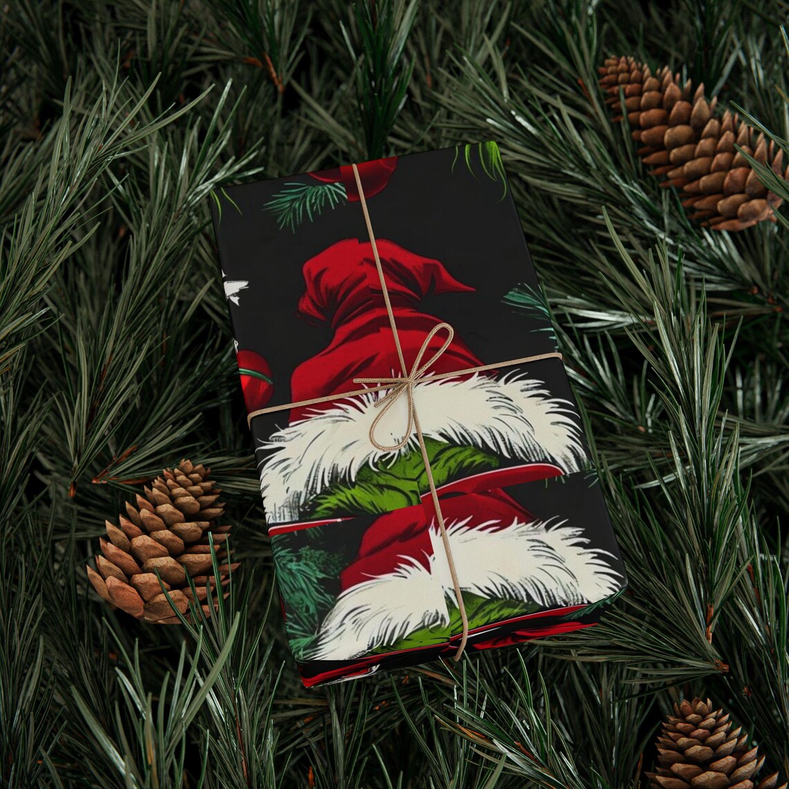 Grinch Inspired Wrapping Papers - Etsy