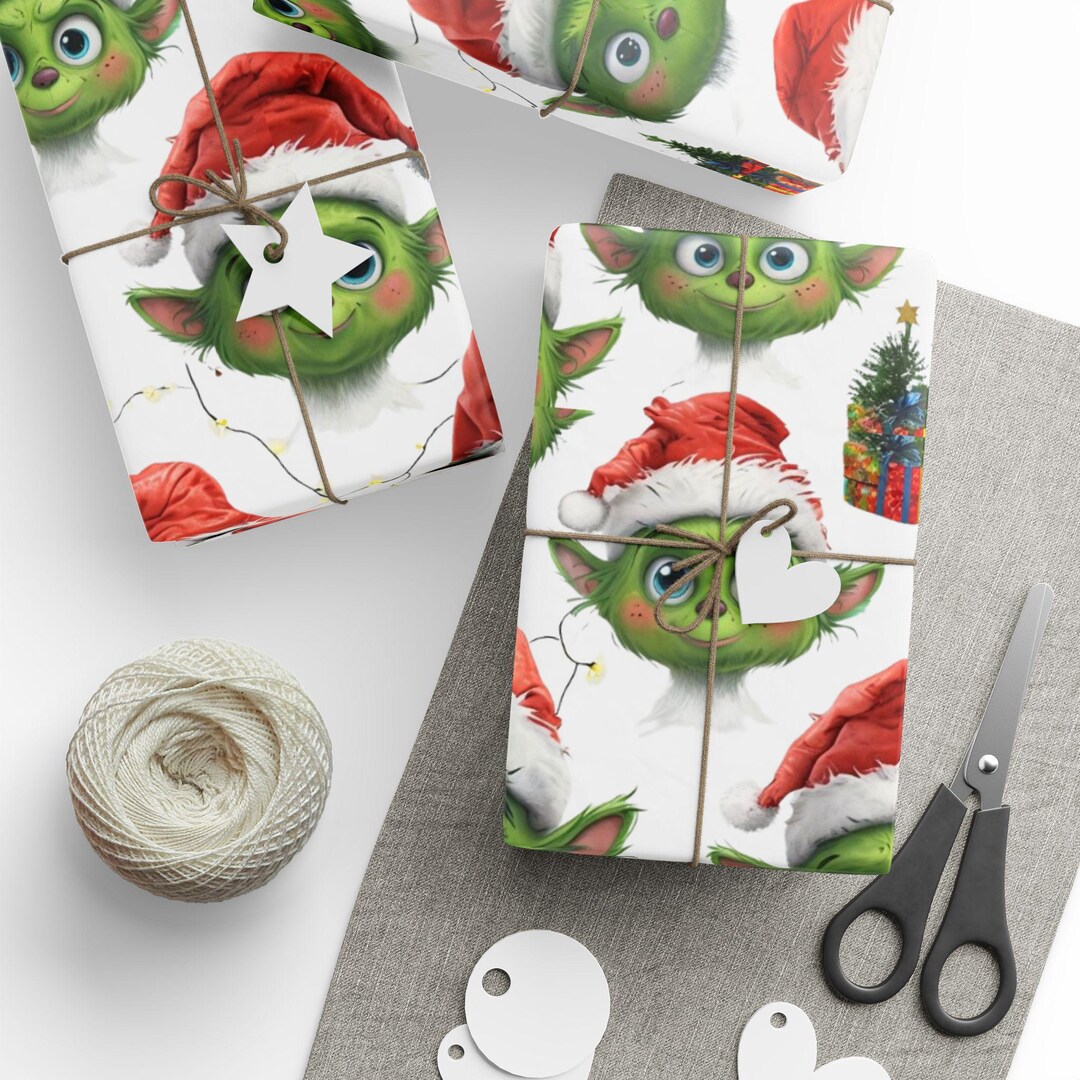 Baby Grinch Wrapping Papers - Etsy