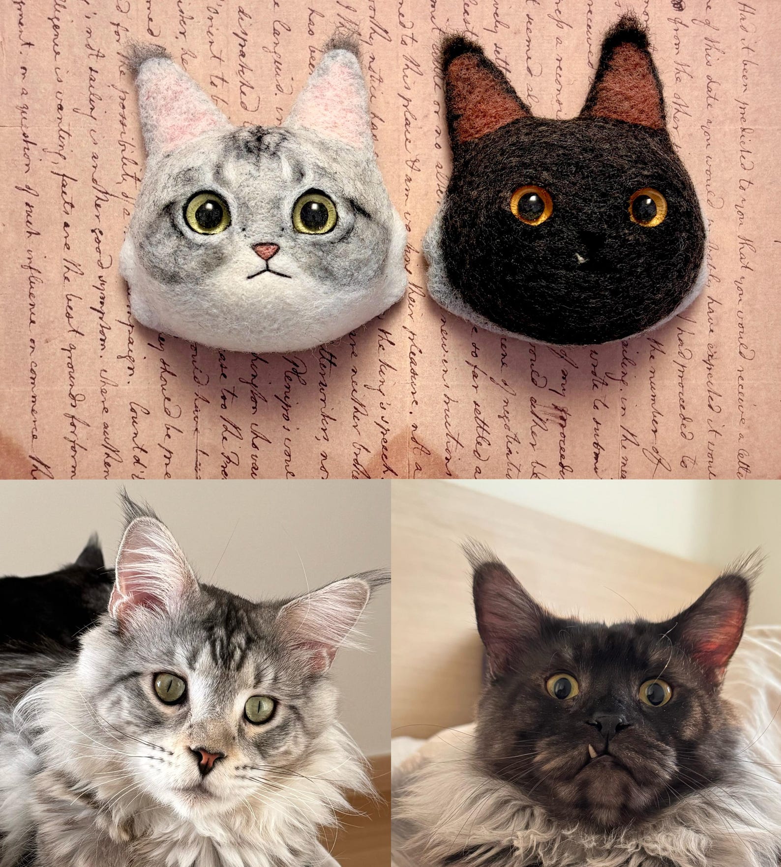 Custom Wool Felted Pet Fridge Magnet, 3D Cute Pet Head Magnets, Pet ...