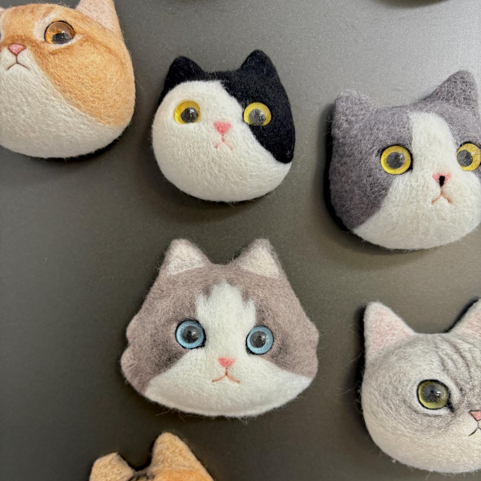 Custom Wool Felted Pet Fridge Magnet, 3D Cute Pet Head Magnets, Pet ...